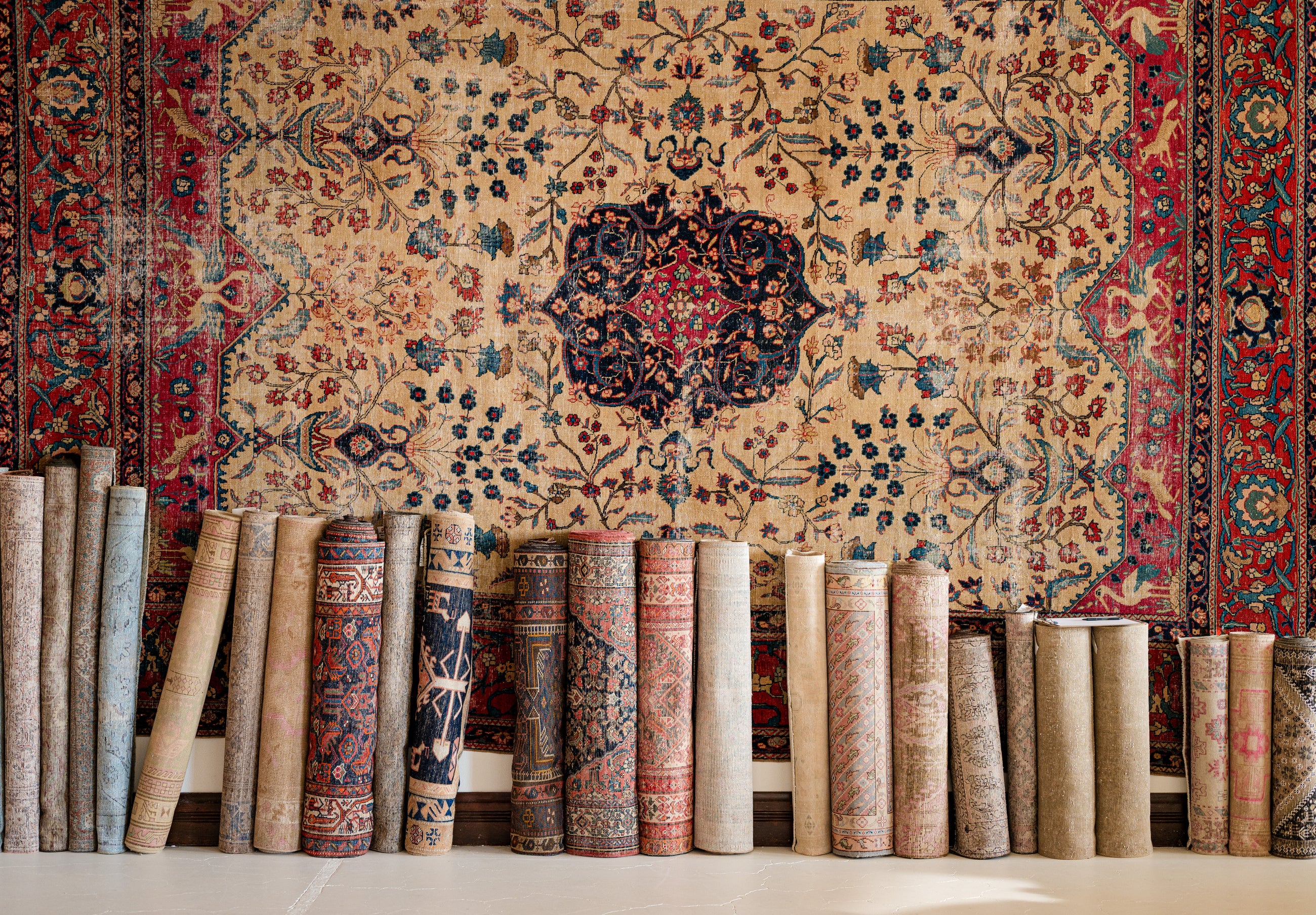 Six Vintage Rugs